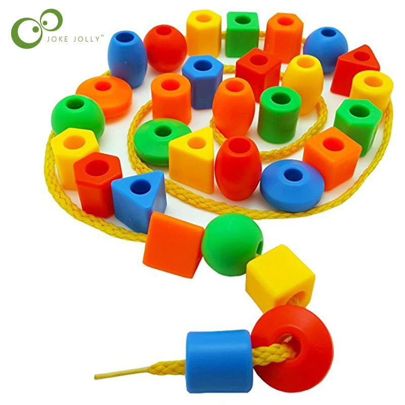 Jumbo Lacing Beads with String & Tote 54 Pcs – Inventors